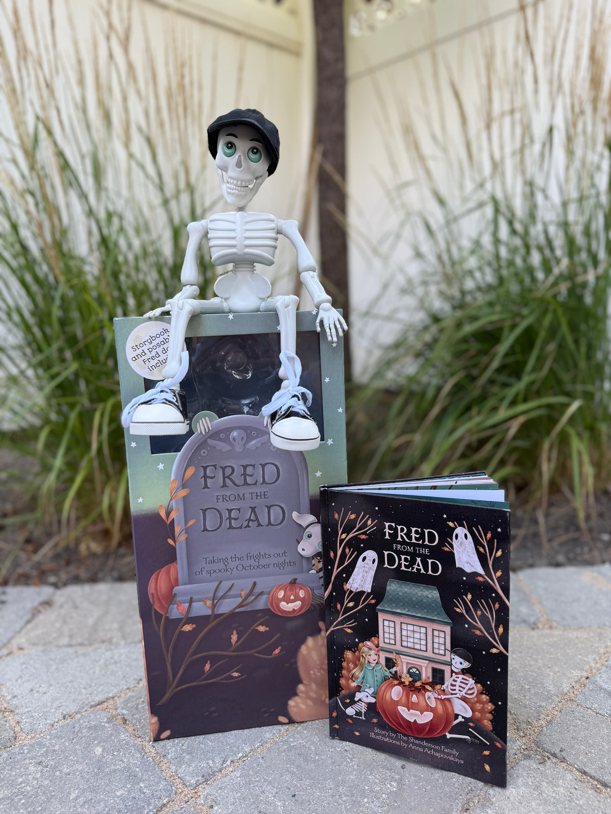 Fred from the Dead Skeleton Doll and Book Set
